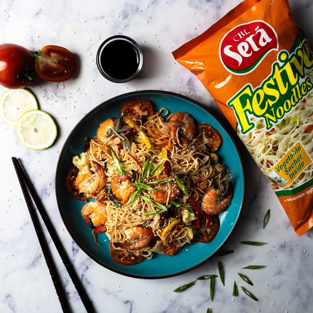Shrimp Stir-Fry Noodles with Sera Festive – Rasa Recipe
